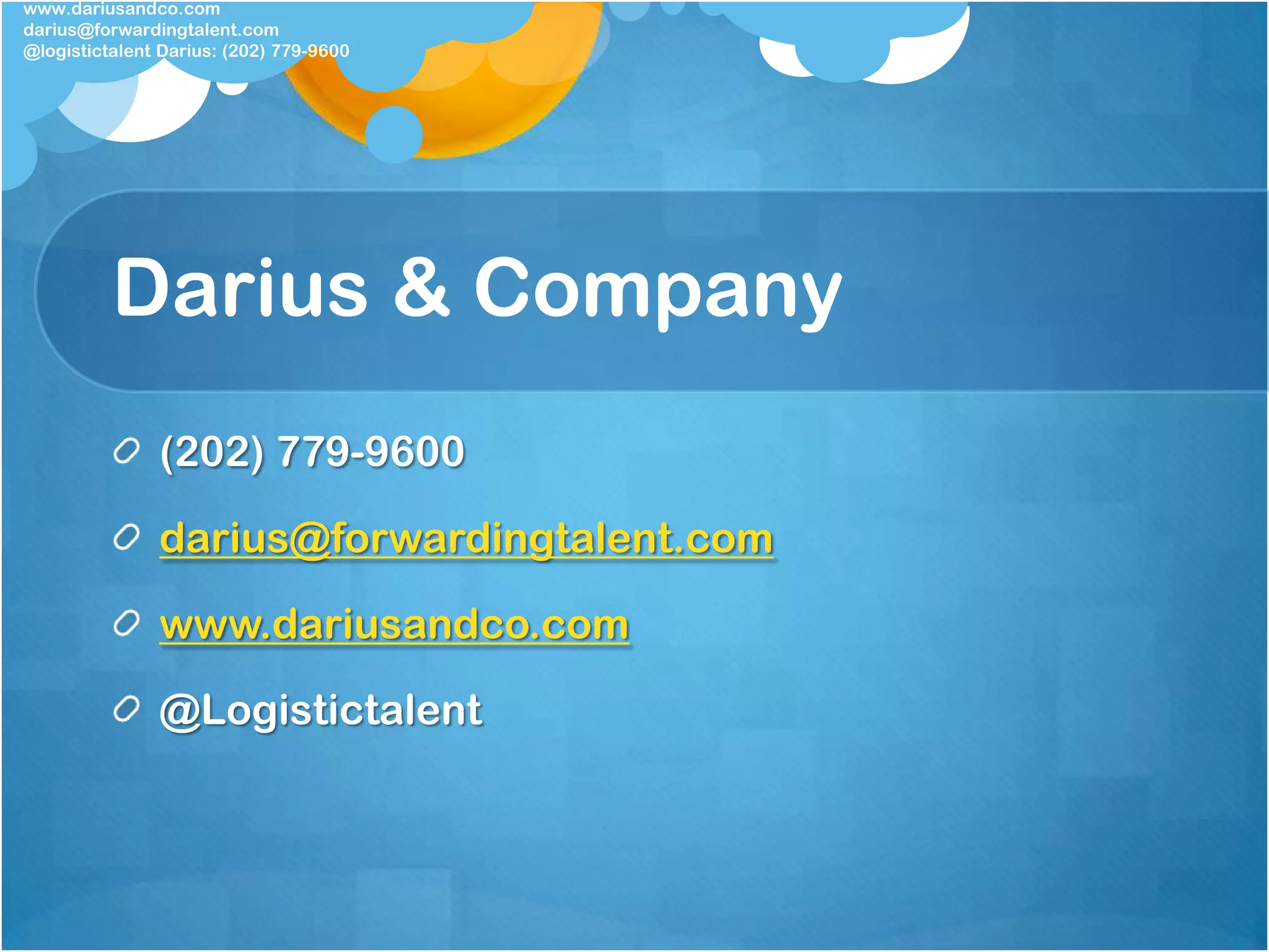 Darius & Company; Why choose us? | PPTX