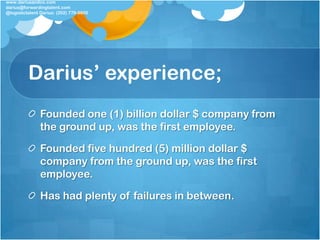 Darius & Company; Why choose us? | PPTX