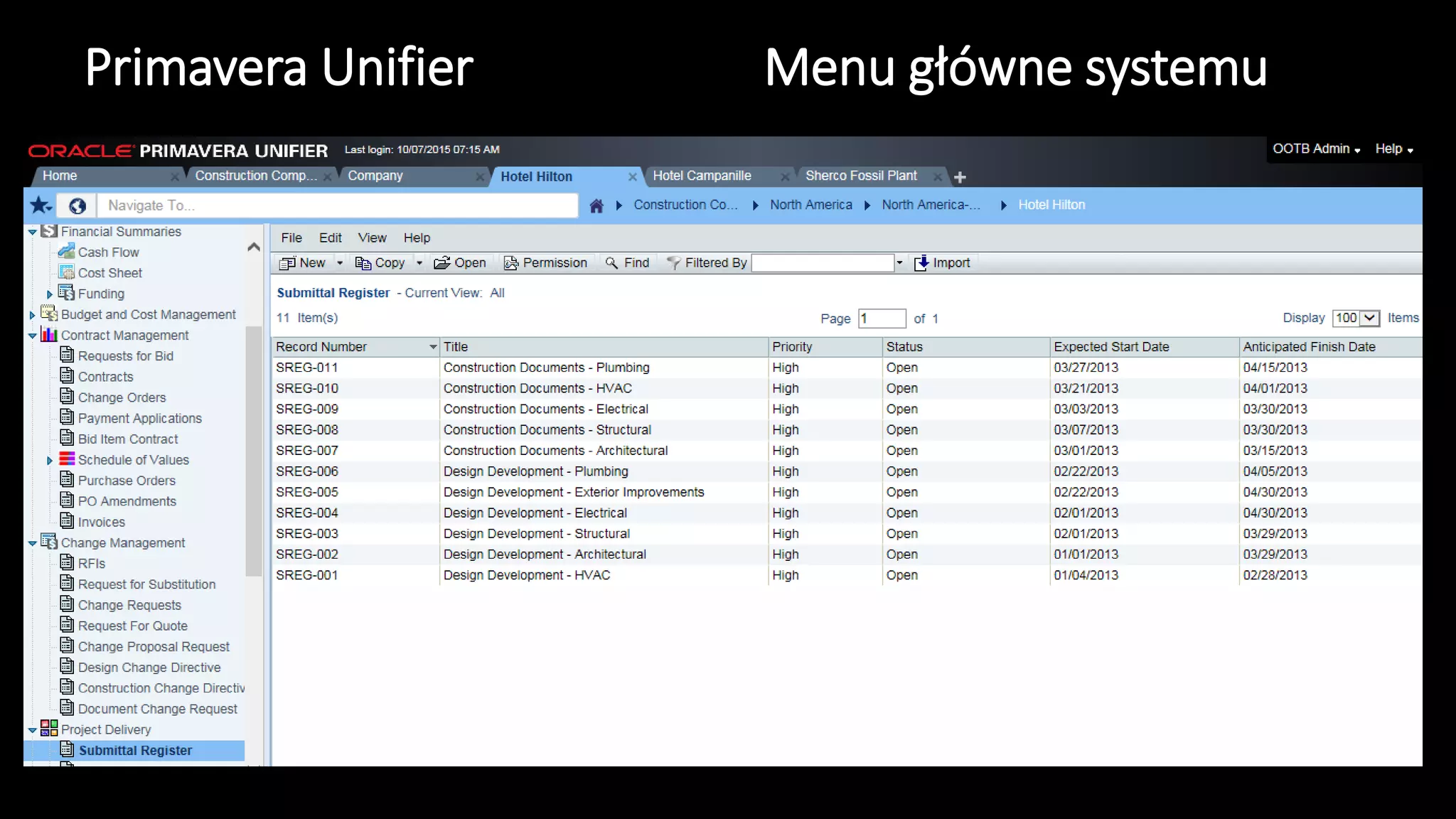 Oracle Primavera Unifier | PDF | Business | Business and Finance