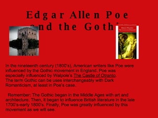 Dark Romanticism And Poe | PPT