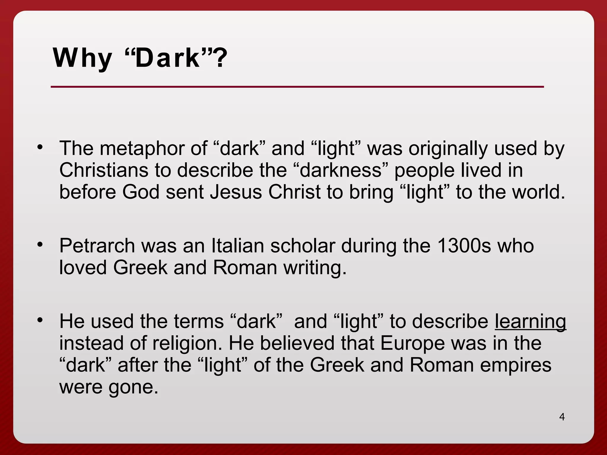 Dark ages | PPT