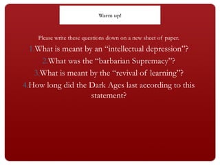 Dark ages 2 | PPT