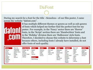 Dark arts productions typography for ‘senseless’ | PPT