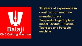 Balaji Plasma CNC Cutting Machine Overview | PPT