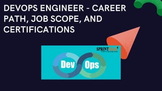 DevOps Engineer Career Guide - Path, Skills & Certs | PPT