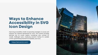 Ways to enhance accessibility in a SVG icon desing | PPT
