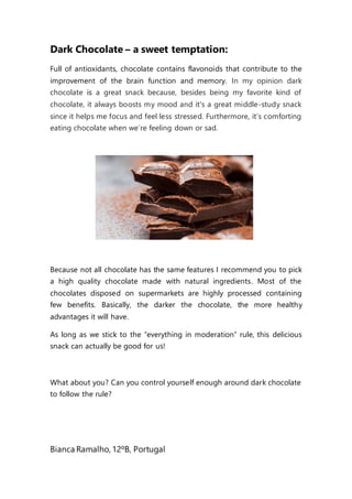 Dark chocolate | DOCX