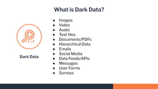 The Problem with Traditional Analytics I: Dark Data | PDF