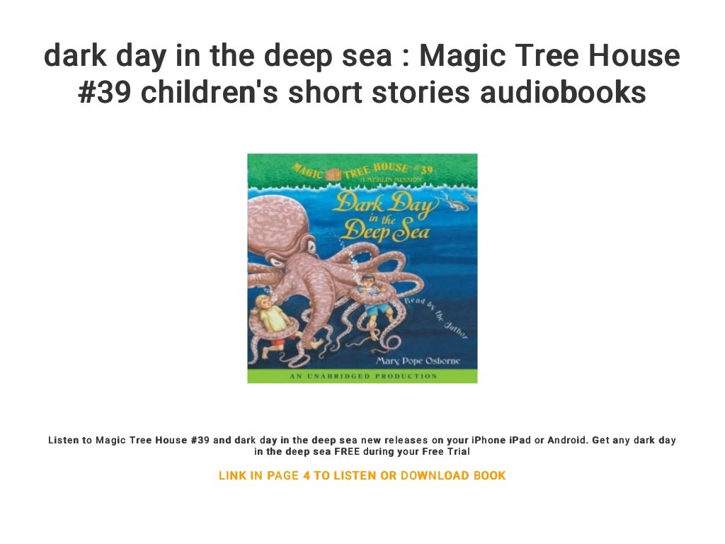 dark day in the deep sea : Magic Tree House #39 children's short ...