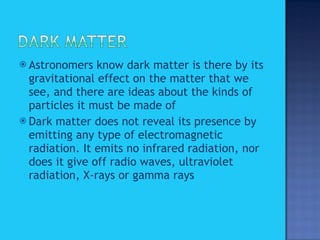 Dark Energy And Dark Matter | PPT