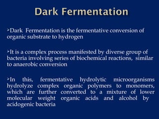 Dark fermentation | PPT