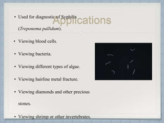Dark field microscopy | PPTX