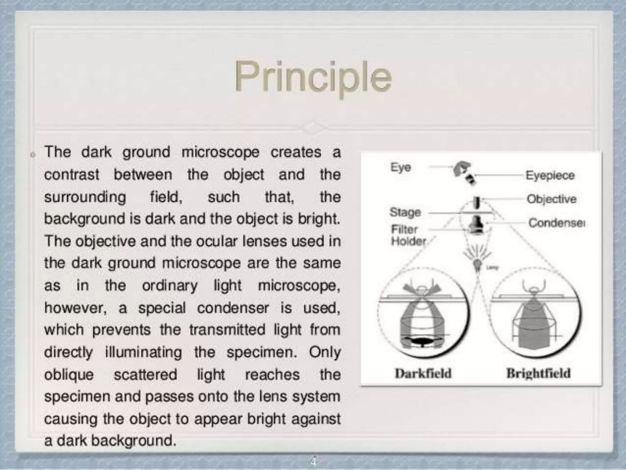 Dark field microscopy | PPT