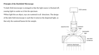 Darkfield microscopy -work and principle | PPTX