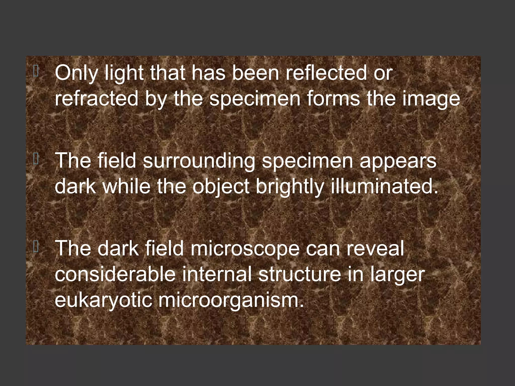 Dark field microscopy (1) By Ehtisham Ul Haq | PPT
