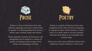 Literary Genres | PPTX