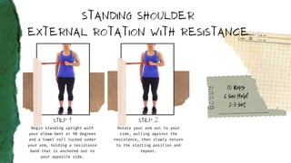 Shoulder Home Exercise Program