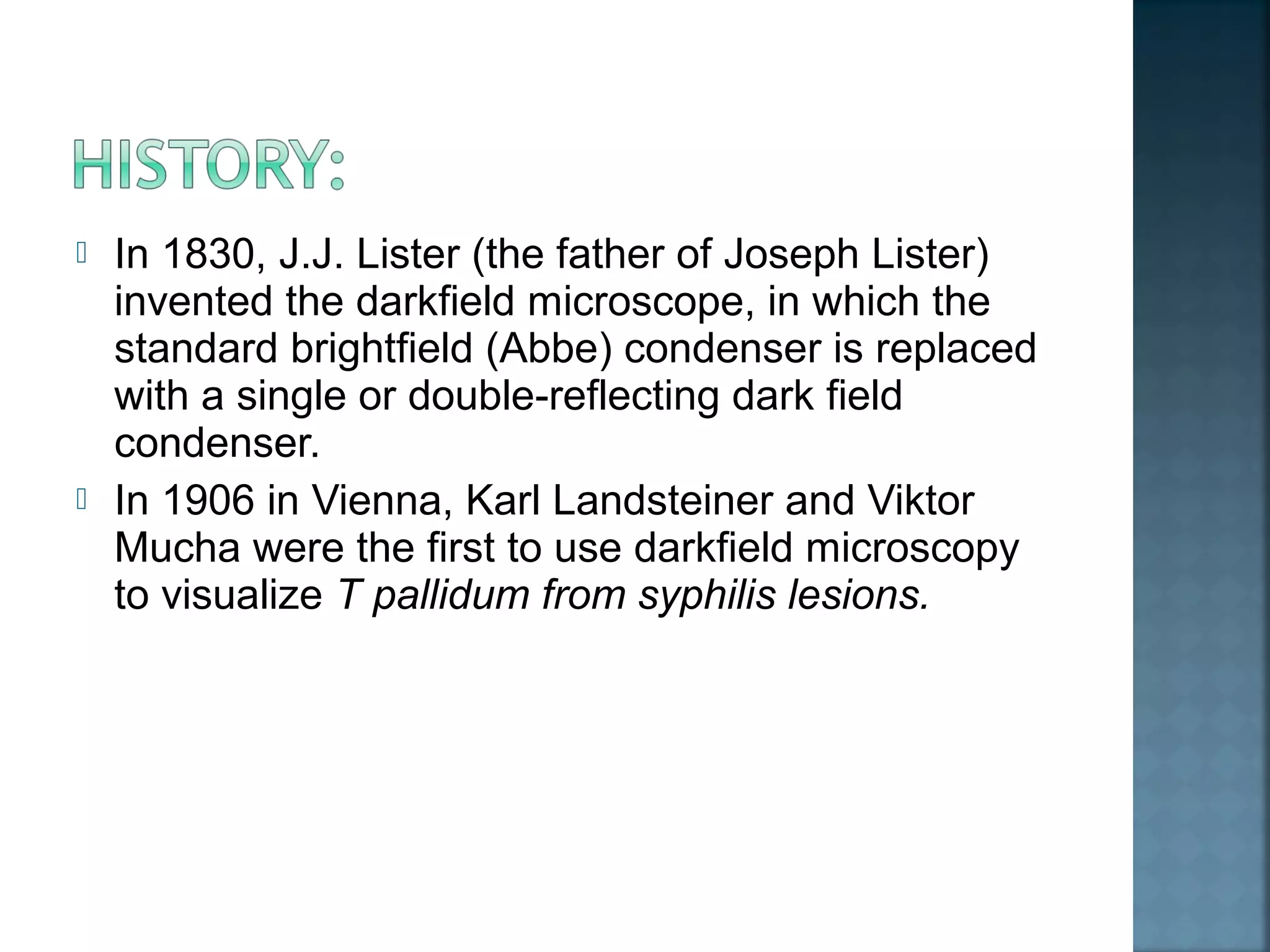 Dark ground microscopy | PPT