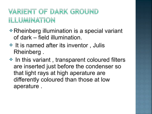 Dark ground microscopy | PPT