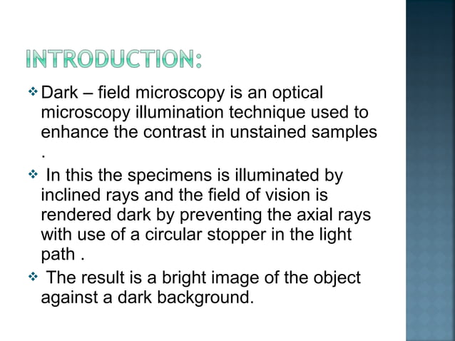 Dark ground microscopy | PPT