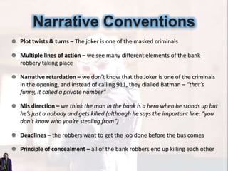 Dark Knight Analysis - Thriller | PPTX