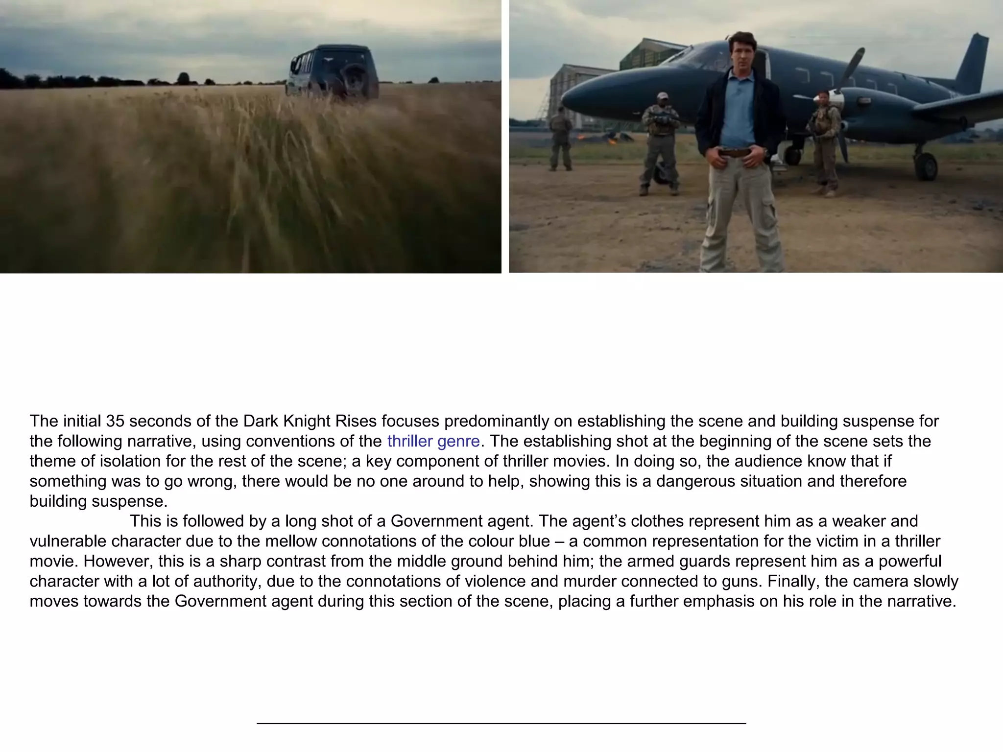 Dark knight rises opening scene analysis | PPT | Horror | Genres