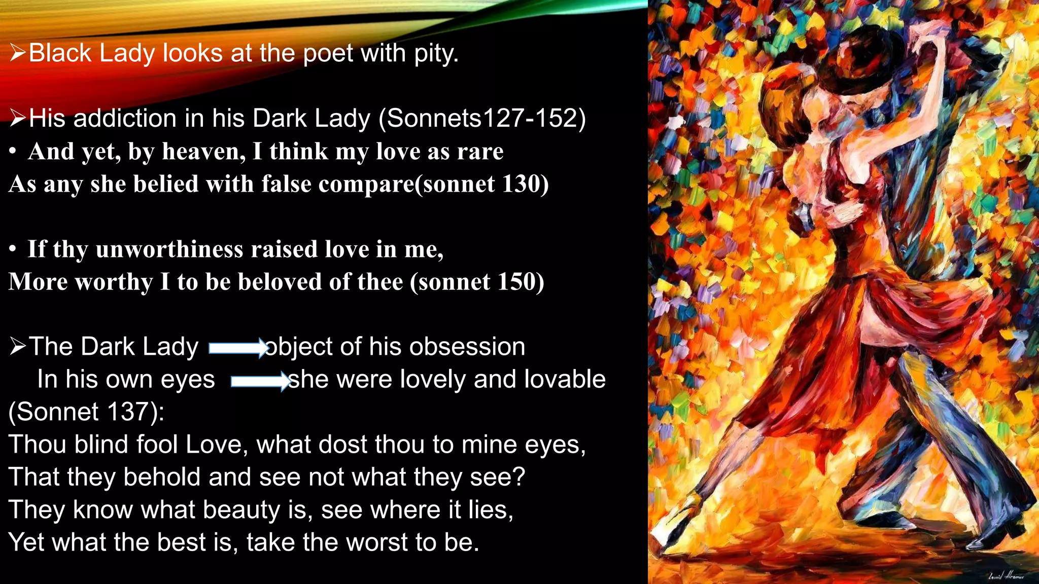 Dark lady presentation | PPT