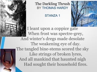Sparknotes The Darkling Thrush