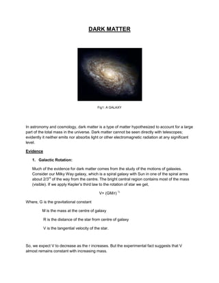 Evidence Against Dark Matter