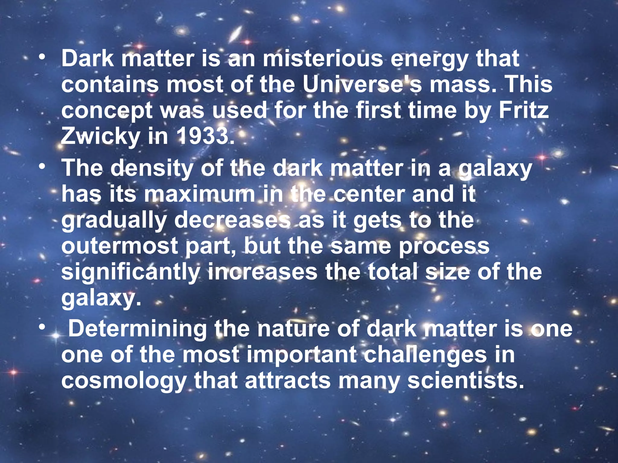 Dark matter | PPT
