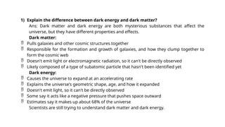 Educational presentation about Dark Matter | PPT