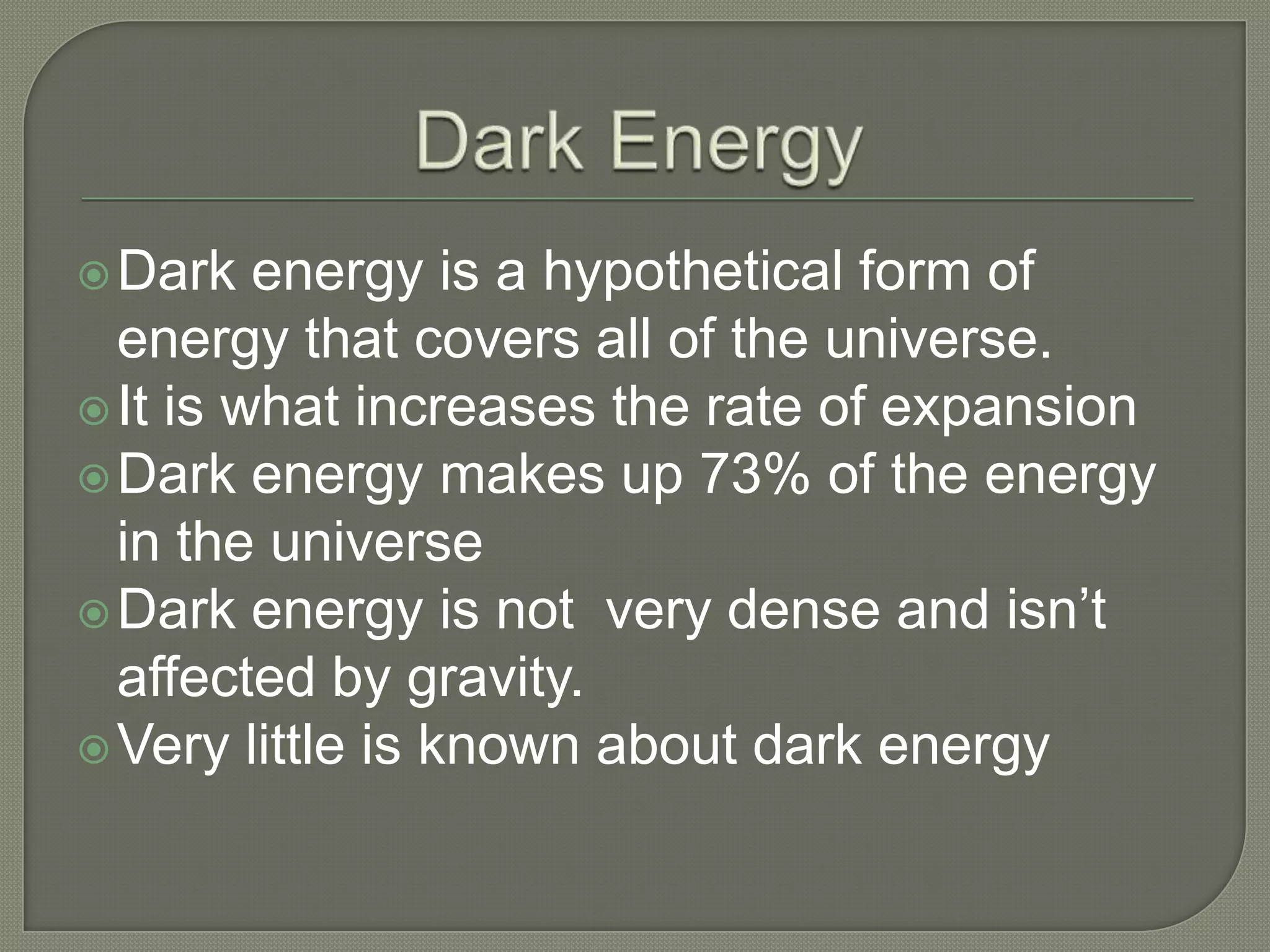 Dark matter and dark energy | PPTX