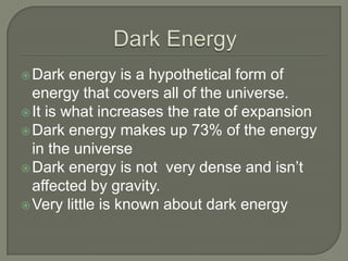 Dark matter and dark energy | PPTX