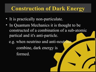 Dark matter and dark energy | PPT