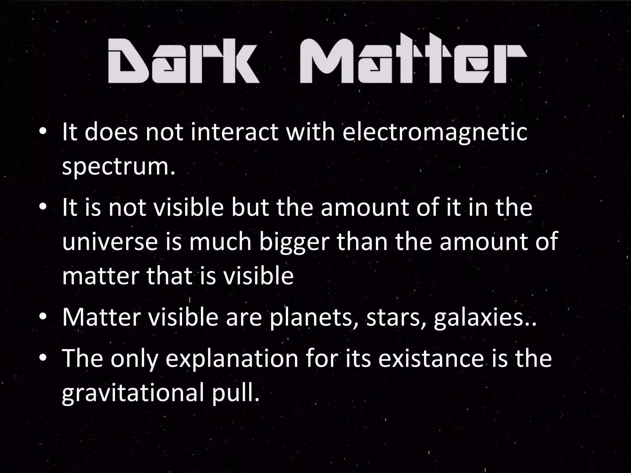 Dark matter and dark energy (1) | PPT