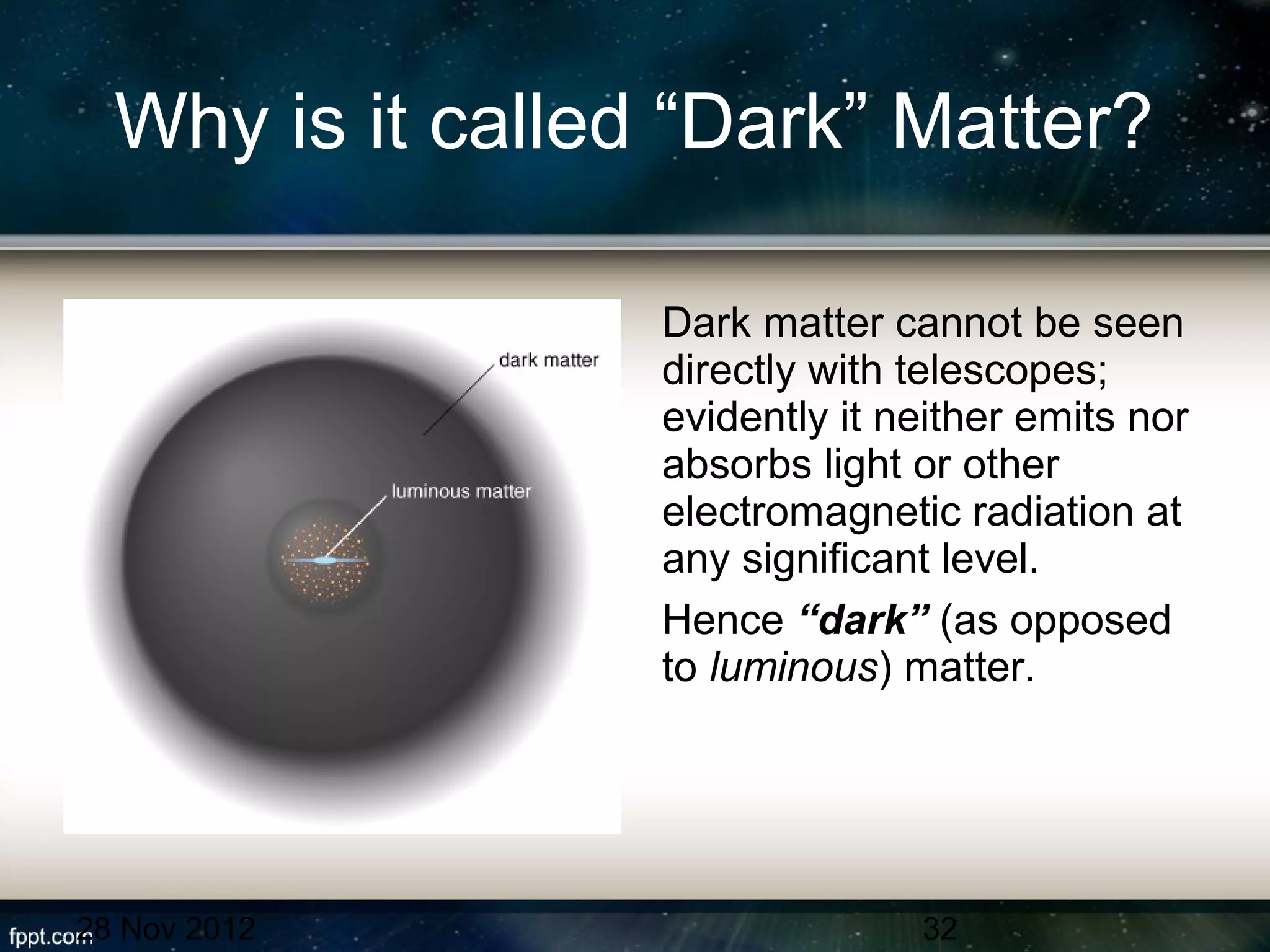 Dark Matter and Dark Energy | PPT