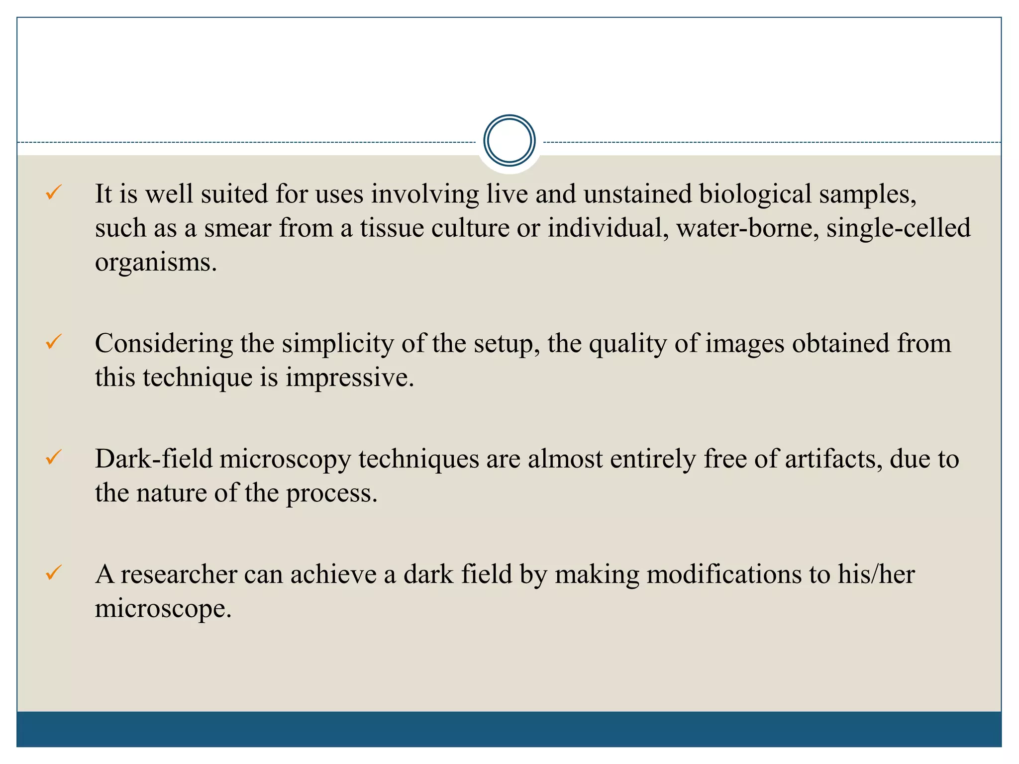 DARK FIELD MICROSCOPY | PPTX
