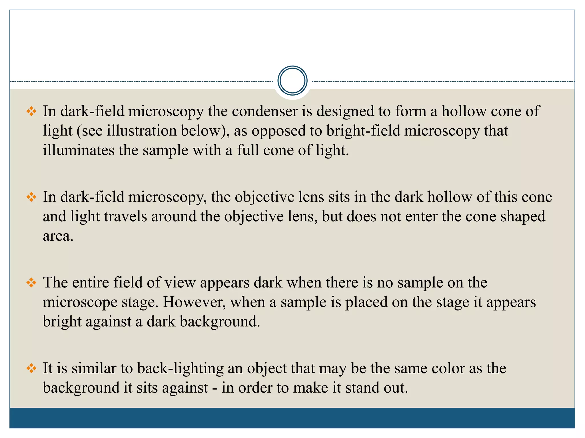 DARK FIELD MICROSCOPY | PPTX