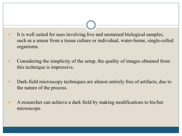 DARK FIELD MICROSCOPY | PPTX