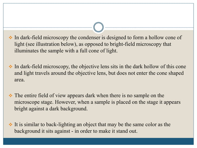 DARK FIELD MICROSCOPY | PPTX