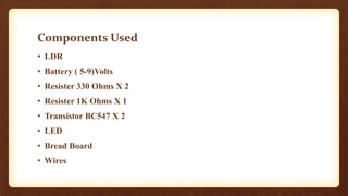 Darkness detector | PPTX