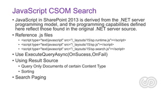 SharePoint 2013 Search Based Solutions | PPTX