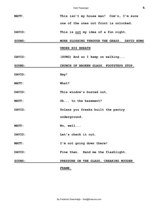 Dark Passenger - The Audio Script | PDF