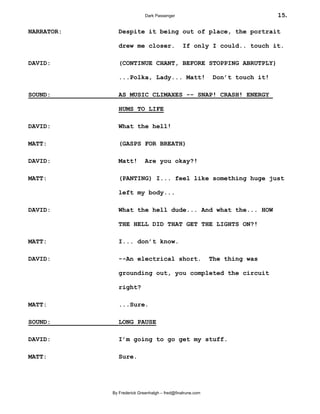 Dark Passenger - The Audio Script | PDF