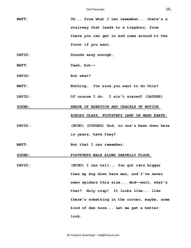 Scary play scripts - jaselaword