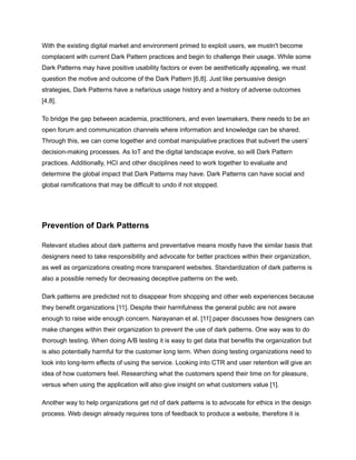Dark Patterns Research Paper | PDF