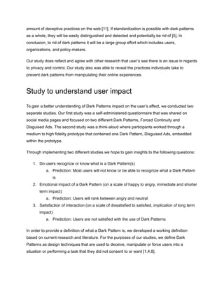Dark Patterns Research Paper | PDF