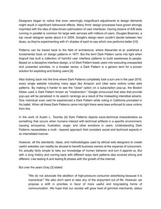 Dark Patterns Research Paper | PDF