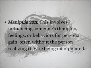 learn and know more about dark psychology and manipulation technique | PDF