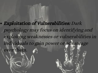 learn and know more about dark psychology and manipulation technique | PDF